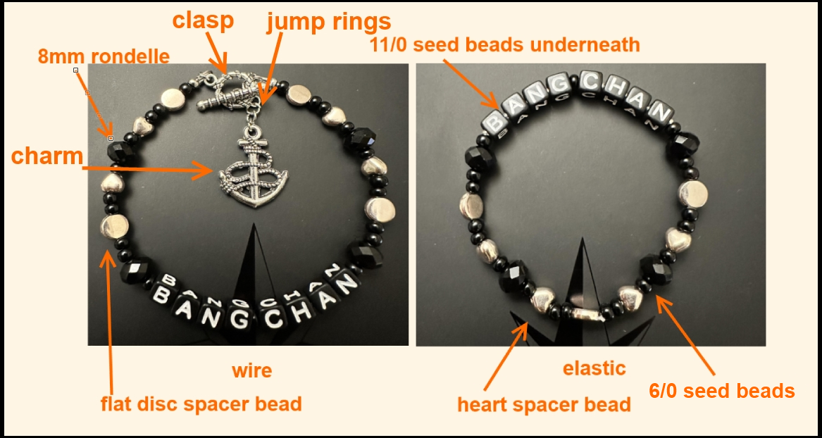 Free Pattern: Wire Letter Bracelet (Bang Chan) – hobbylala.com